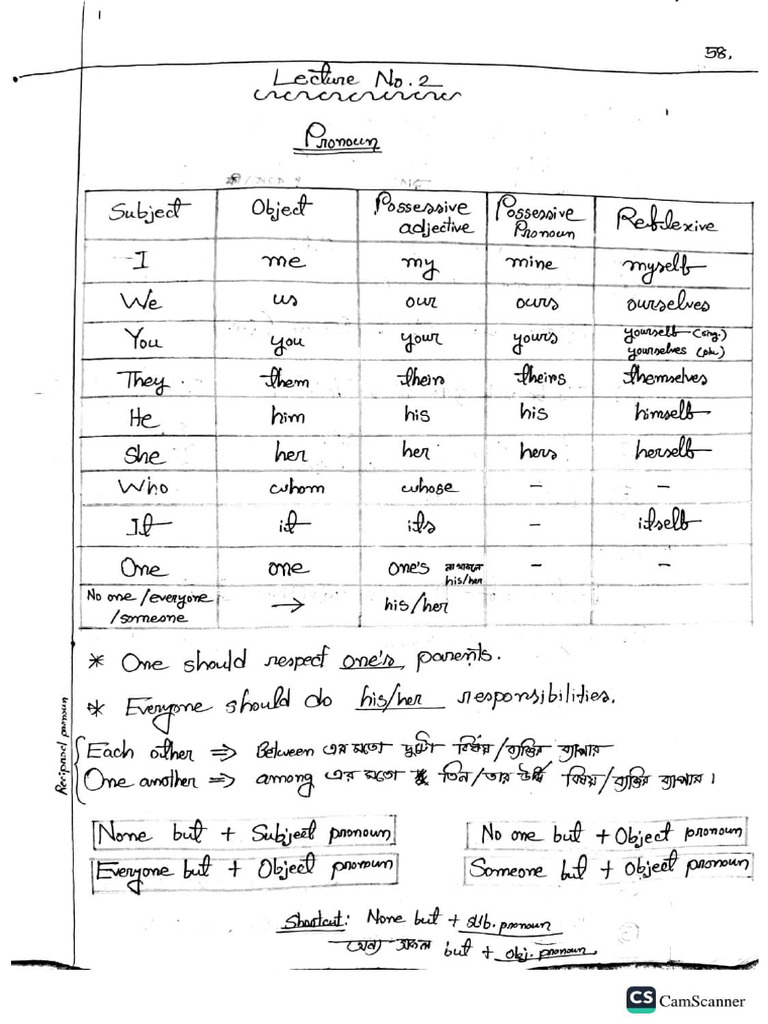 Simplified English (Pronoun) | PDF