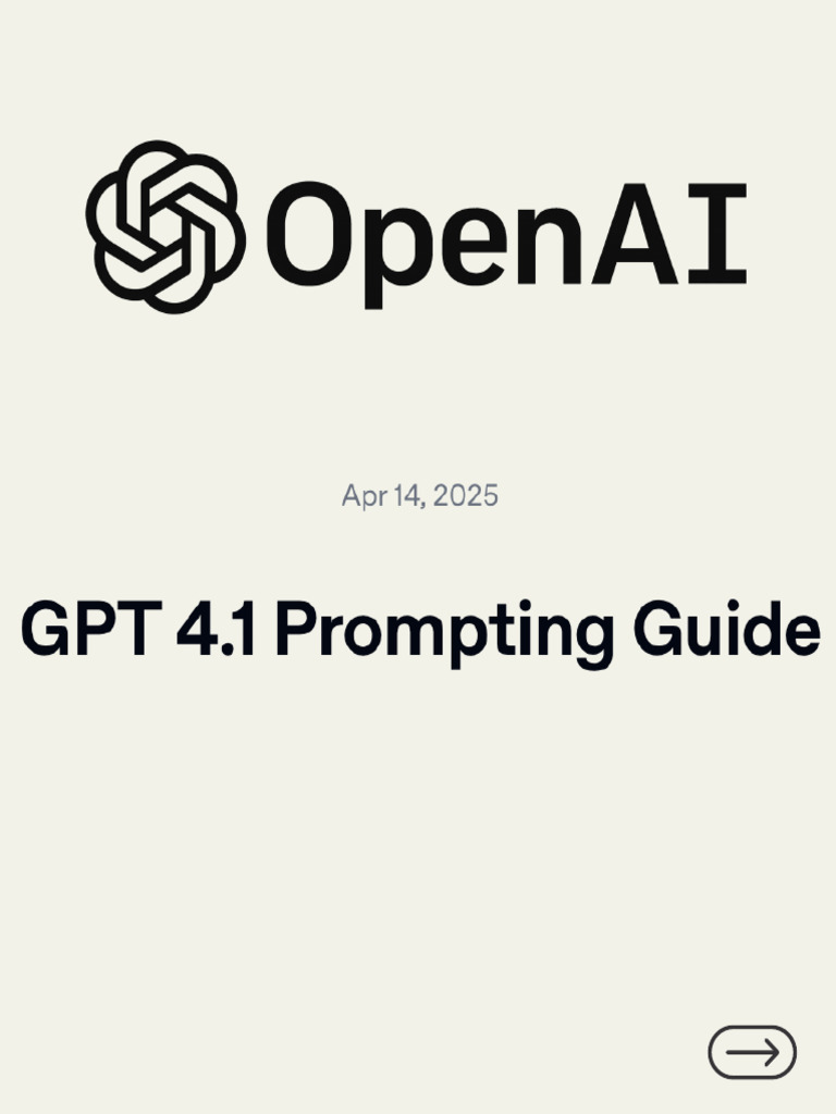 OpenAI GPT4.1 Prompting Guide | PDF