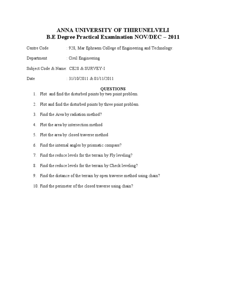 Anna University of Thirunelveli | PDF | Nature