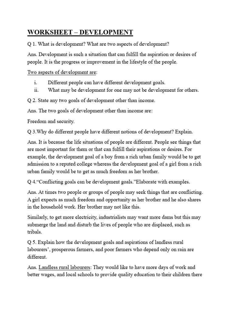 Economics Chapter 1 - Worksheet | PDF | Body Mass Index | Human ...