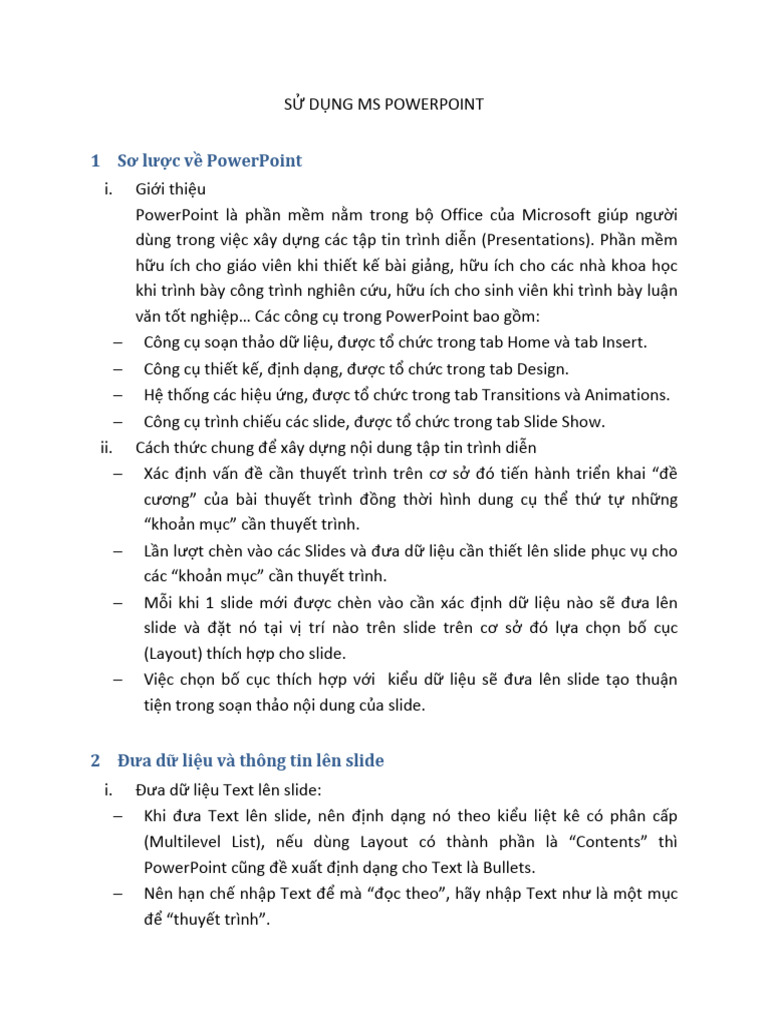 Tai Lieu Powerpoint | PDF