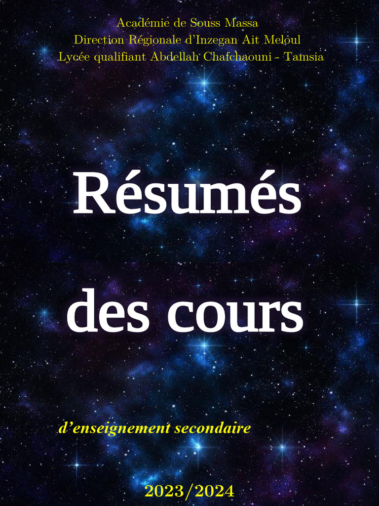 Résumé Math Aissa Hiayb | PDF | Business Documents