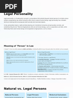 Law of Persons: Legal Subjectivity Explained | PDF | Domicile (Law ...