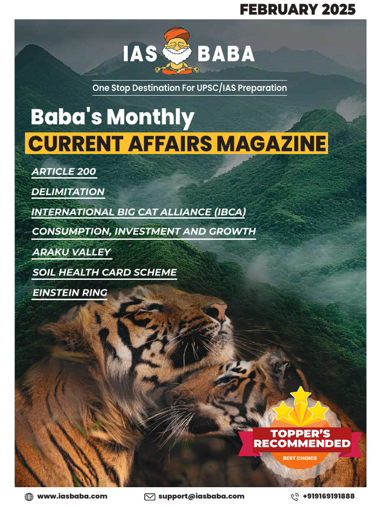 IASBABAS-Current-Affairs-Monthly-Magazine-February-2025 | PDF | Royal ...