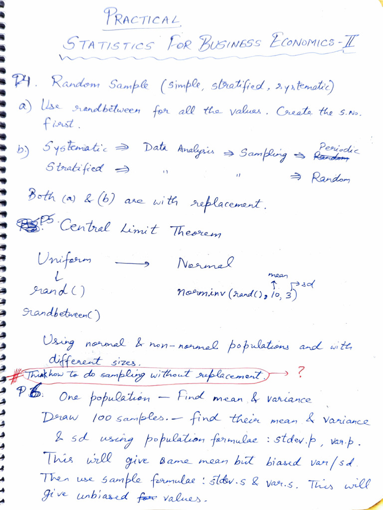 Random Sampling Techniques in Statistics | PDF | Descriptive Statistics | Statistical Analysis