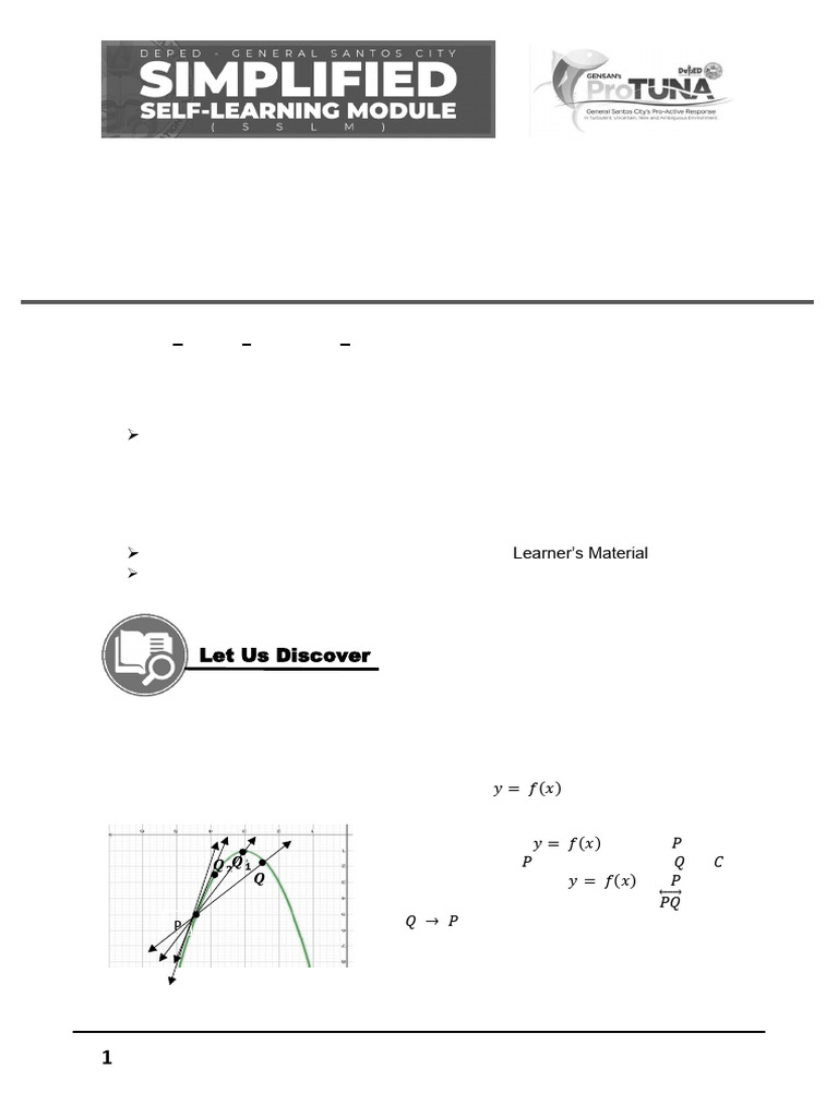 Basic-Calculus-Q3-M4-Gaentano-2 (1) | PDF | Tangent | Slope