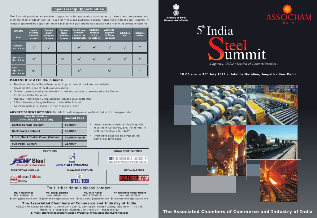 5th Steel Brochure | PDF | Economic Growth | Steel
