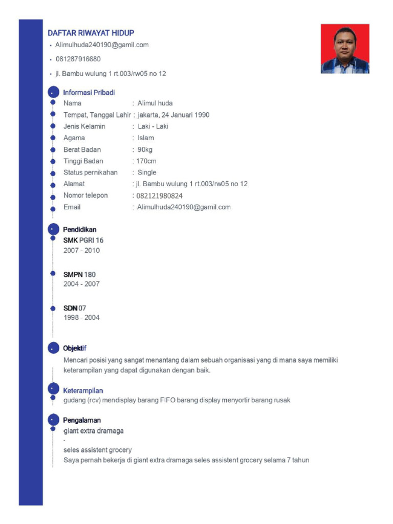 CV ALI MUL HUDA | PDF