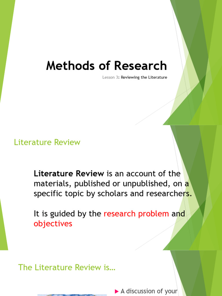 Literature Review Methods Explained | PDF | Literature Review | Science