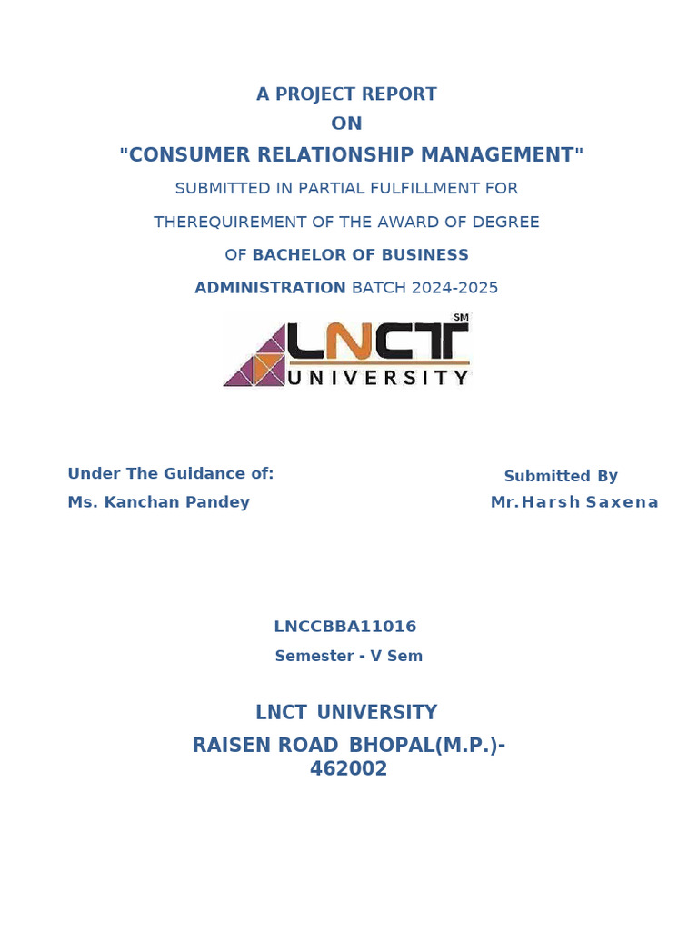 FRONT PAGES Harsh BBA 5TH SEM | PDF