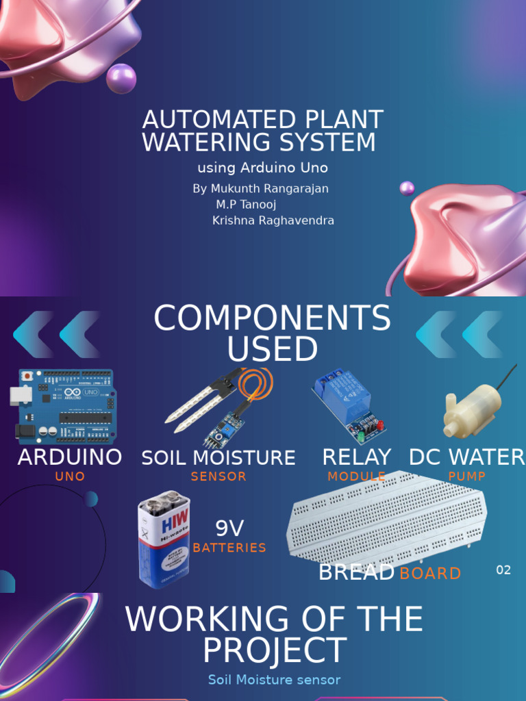 Automated Plant Watering System Using Arduino Uno | PDF