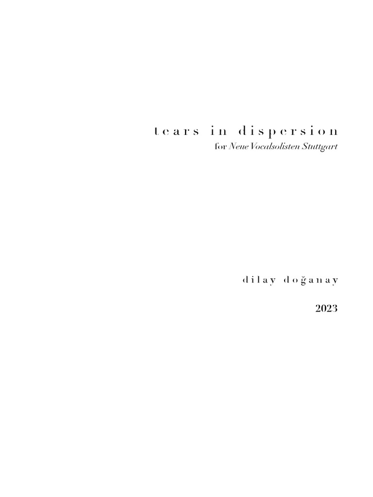 TID Forneuevocalsolisten - Dilaydoganay Fullscore | PDF | Pop Music ...