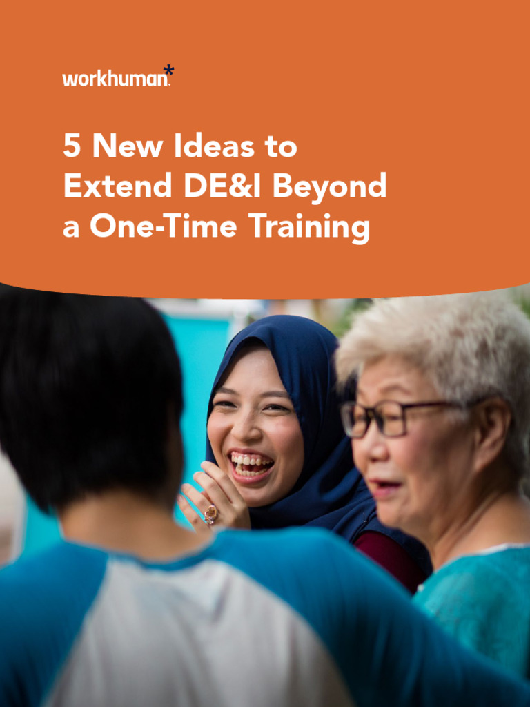 5 New Ideas To Extend de I Beyond A One Time Training 1 | PDF | Bias ...