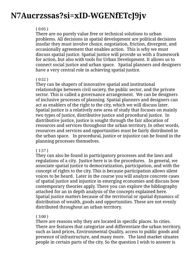 Understanding Spatial Justice | PDF | Justice | Crime & Violence