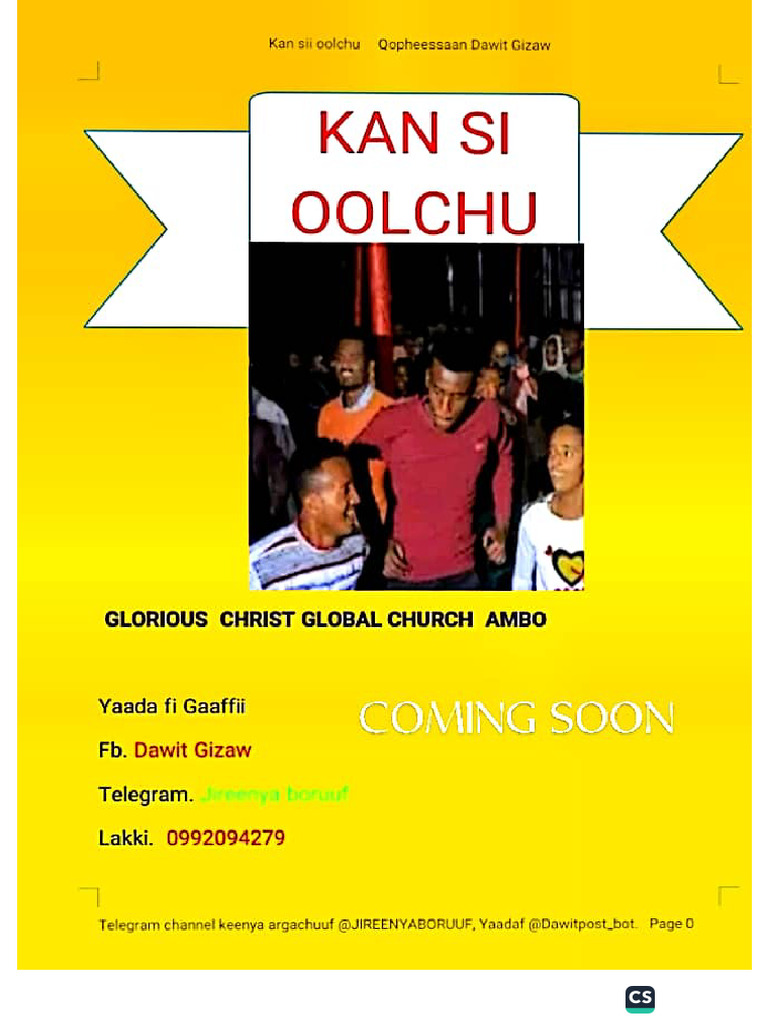 Kan si oolchu Dawit Gizawun | PDF