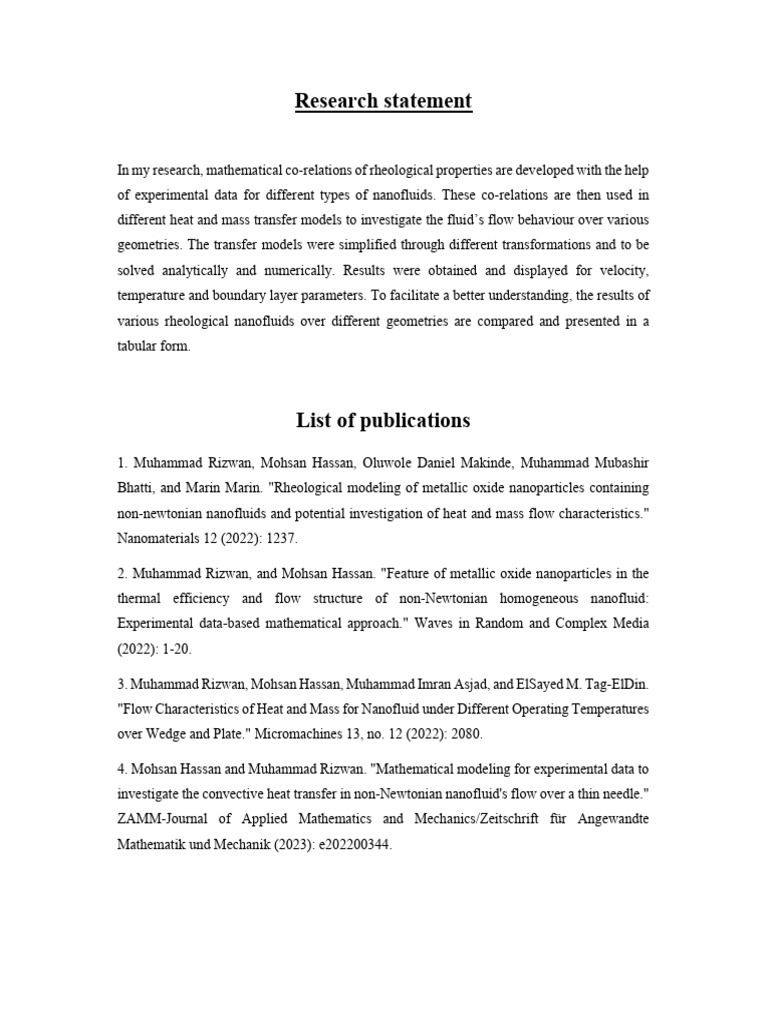 Research Statement | PDF