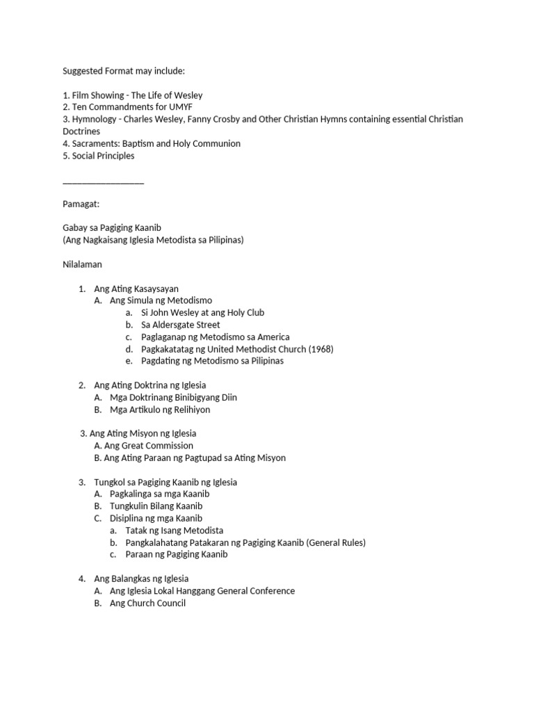 Confirmation UMC Materials | PDF