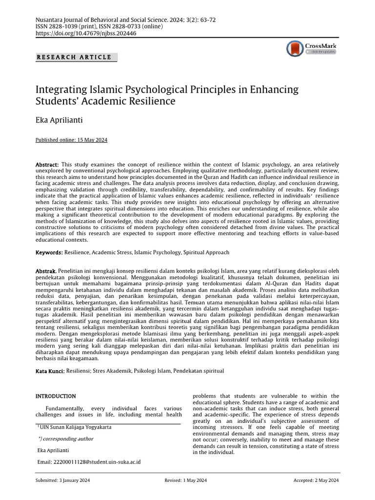 Integrating Islamic Psychological Principles in en | PDF ...