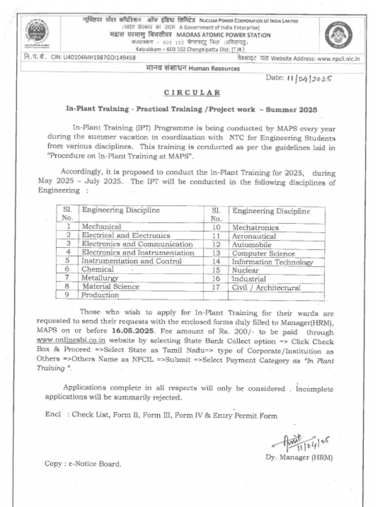 Inplant Training Maps 2025 | PDF | Justice | Crime & Violence