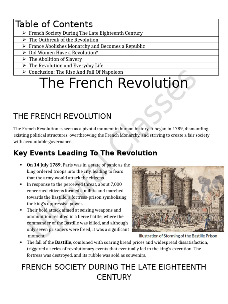 Class 9 History French Revolution | PDF | Cost Of Living | French ...