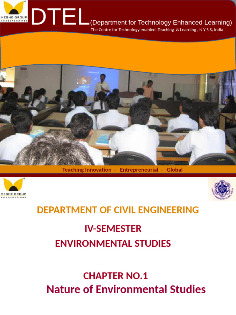 Chapter1 Nature of Environmental Studies | PDF | Natural Environment | Environmental Degradation