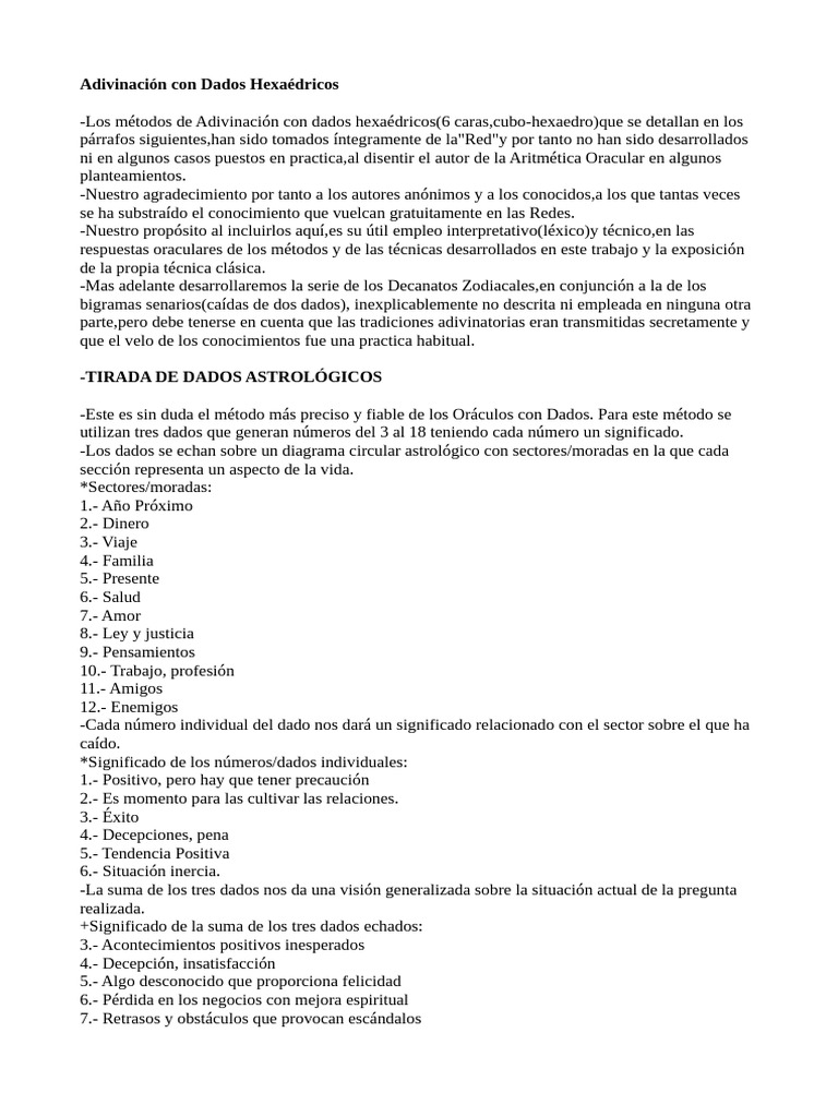 8-Tiradas de Dados | PDF