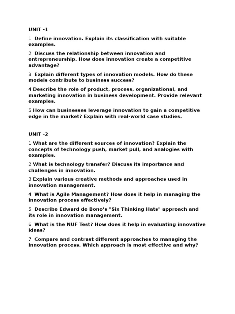 UNIT 1 2 IMP Questions | PDF