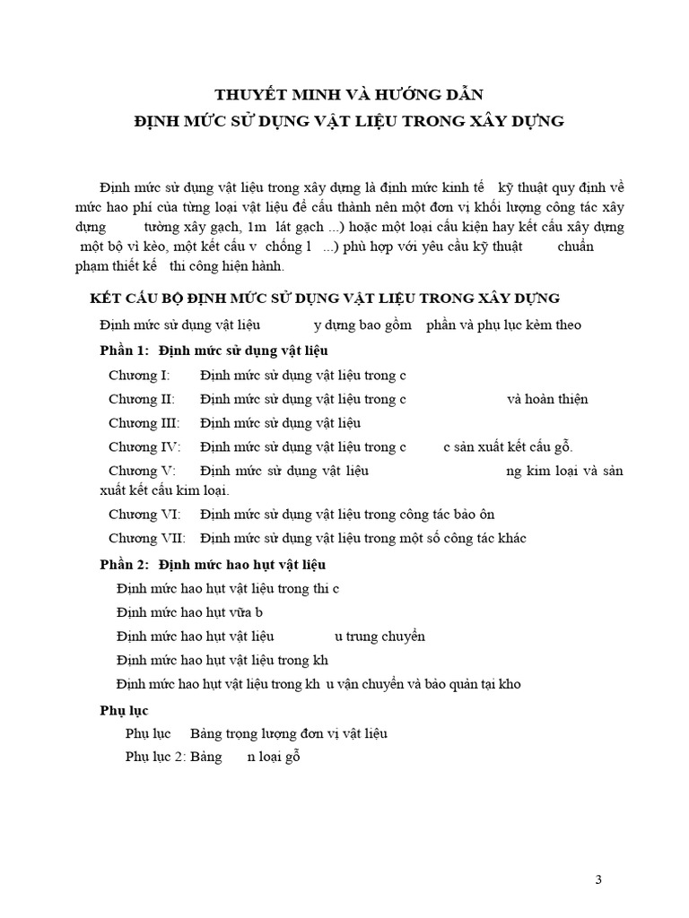 1329 - ĐM sử dụng vật liệu - QD - BXD - 19 - 12 - 2016 - Noi - dung | PDF