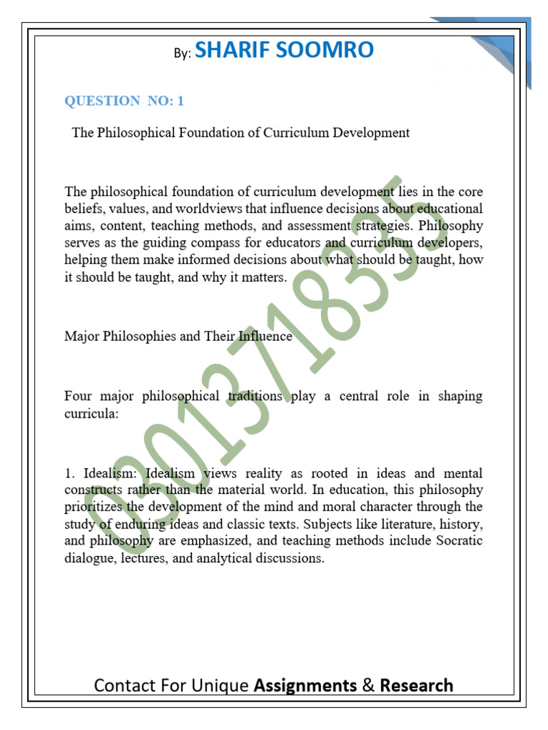 8603 SOVED by Sharif Soomro 03013718335 | PDF | Constructivism ...