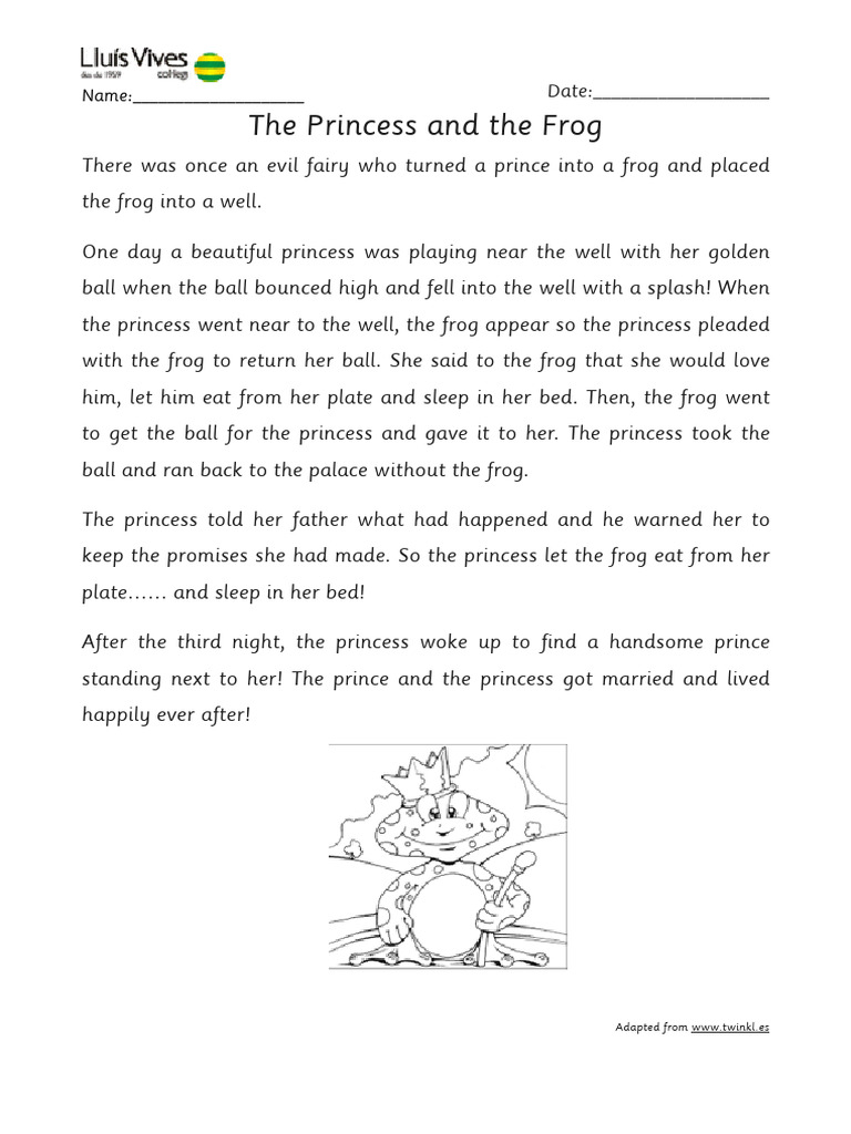 The Princess and the Frog Story | PDF