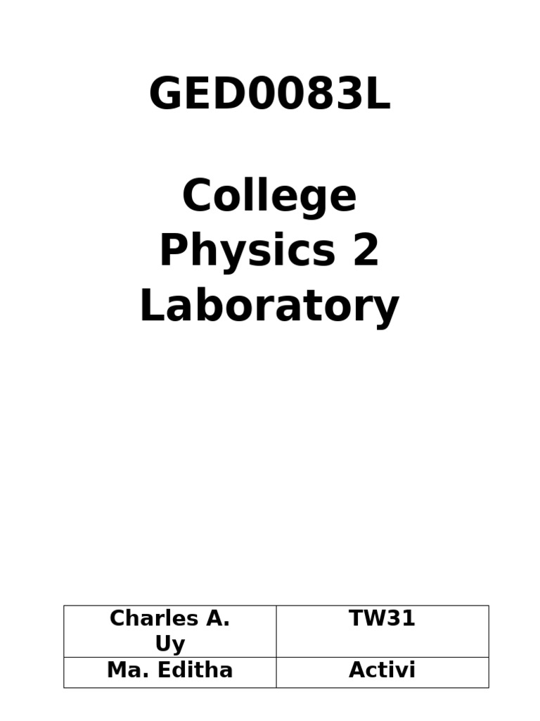 Assignment 1 Physics | PDF
