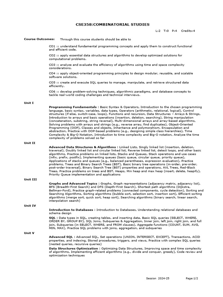 FRM Course Syllabus IPDownload | PDF | Object Oriented Programming | Databases