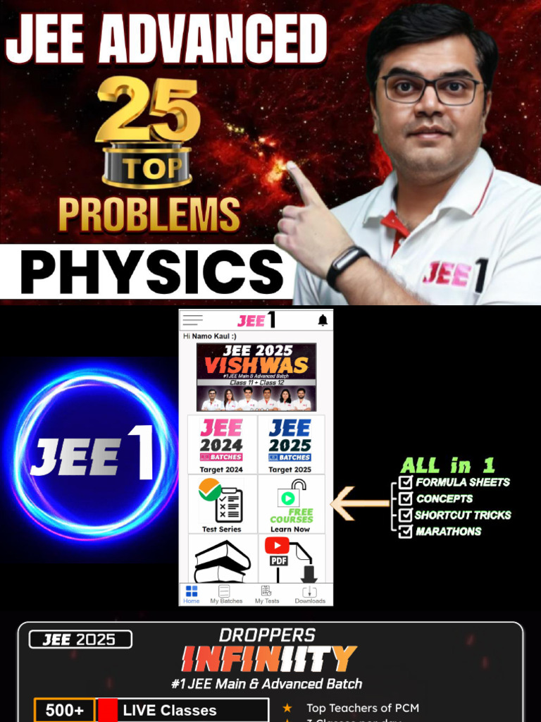 Top 25 Questions of Jee Advanced (Physics) | PDF