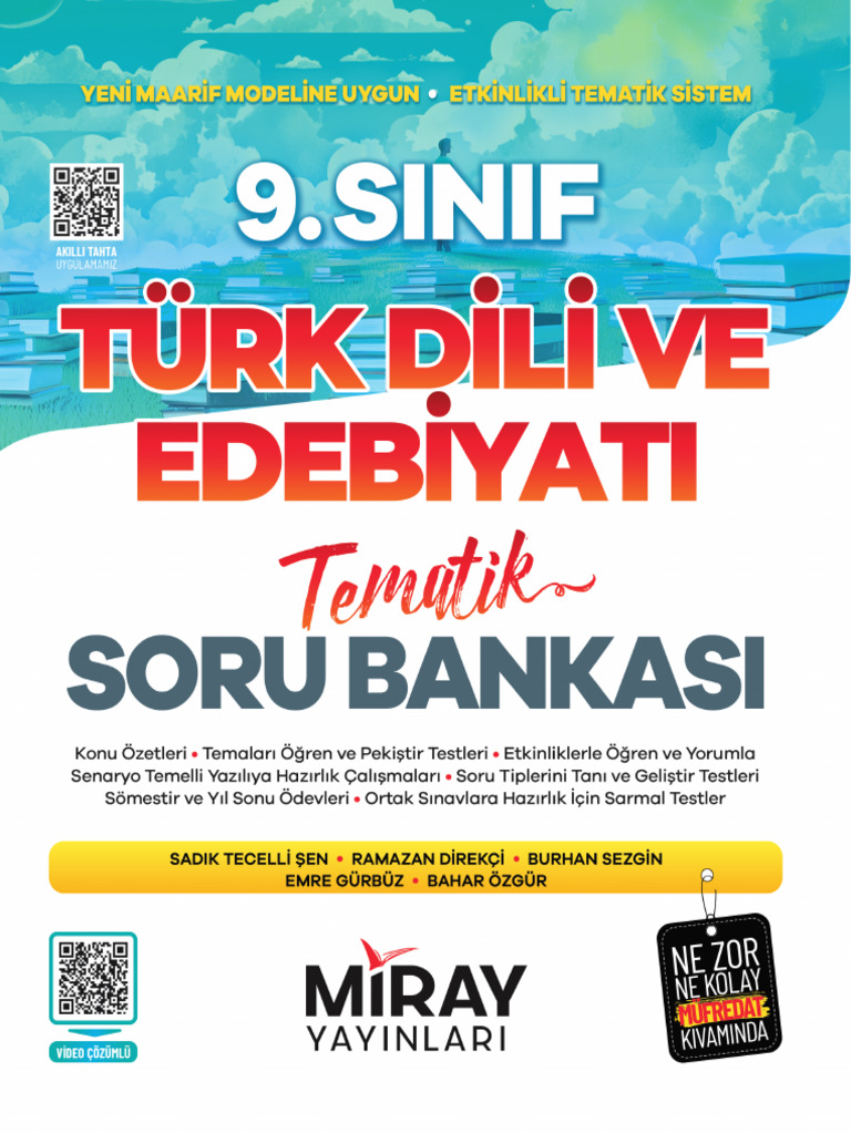 Miray_Yayınları_9_Sınıf_TDE_Tematik_Soru_Bankası_4_Tema_1 | PDF