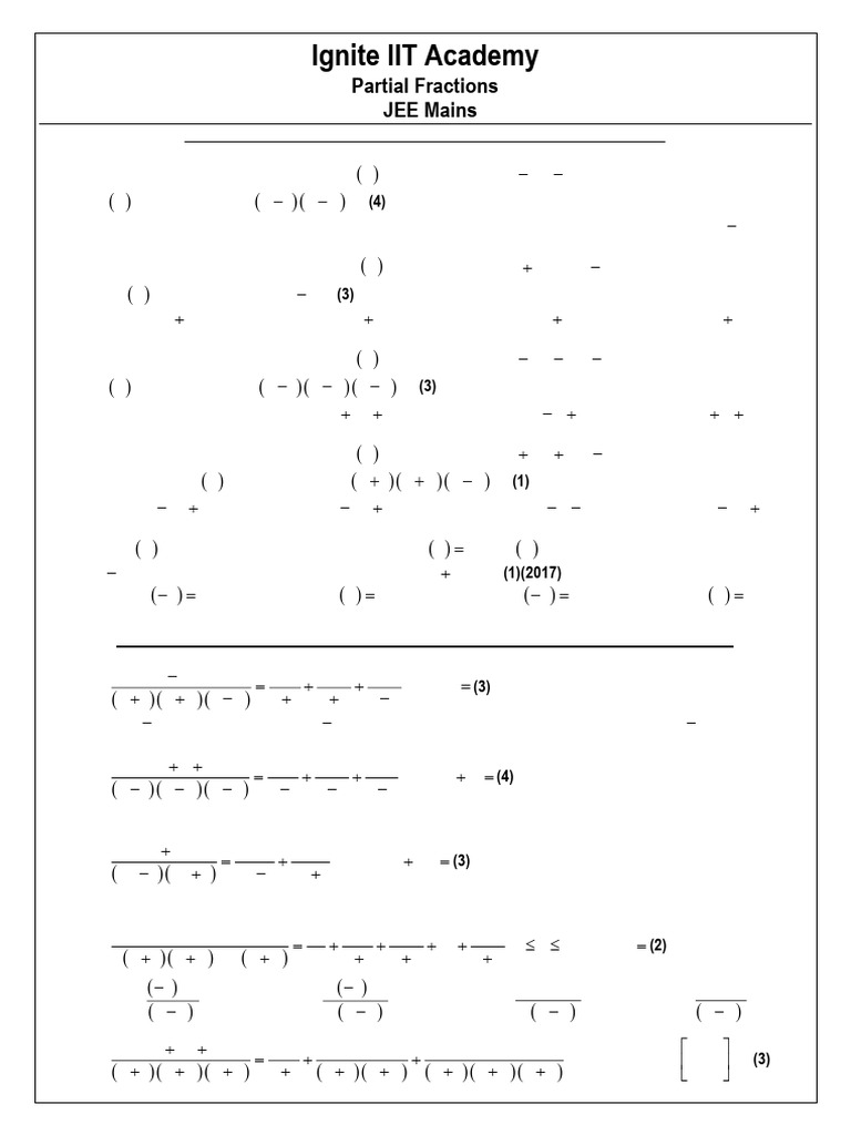 Partial Fractions and | PDF | Polynomial | Computational Science