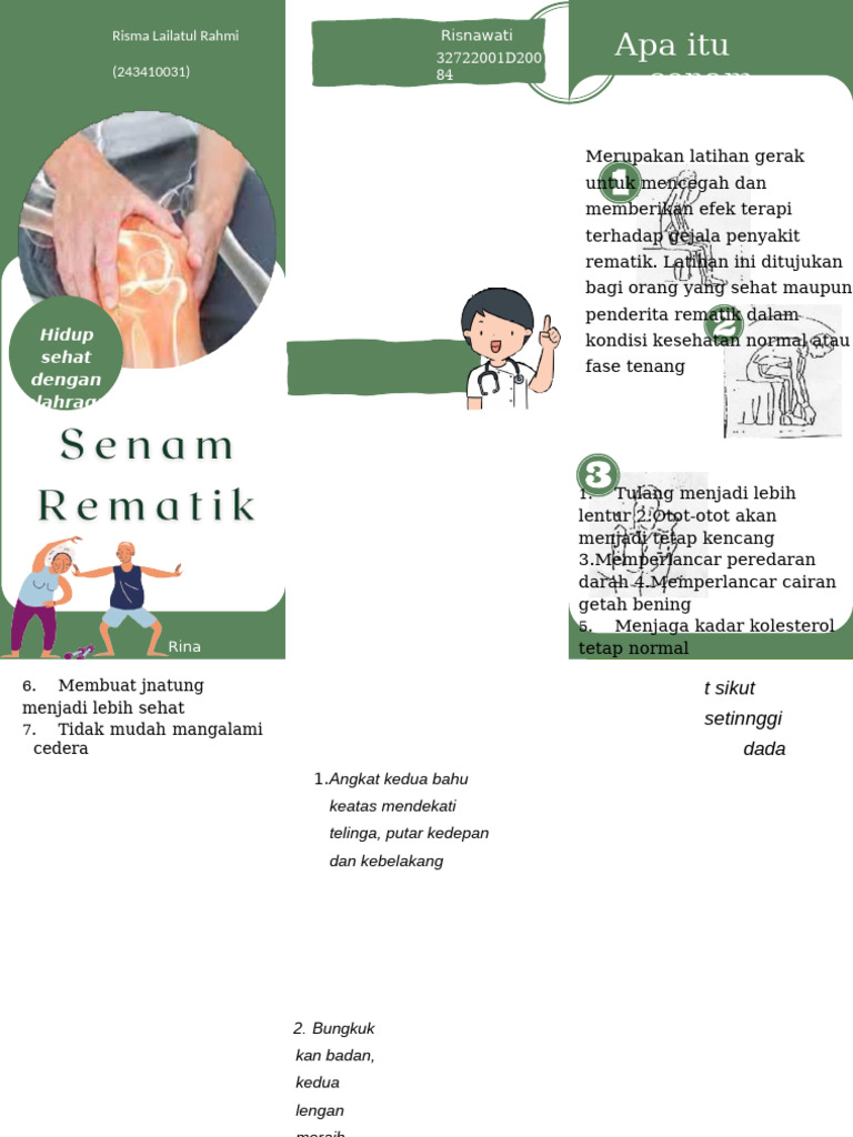 Leaflet Rina Senam Rematik Compress | PDF