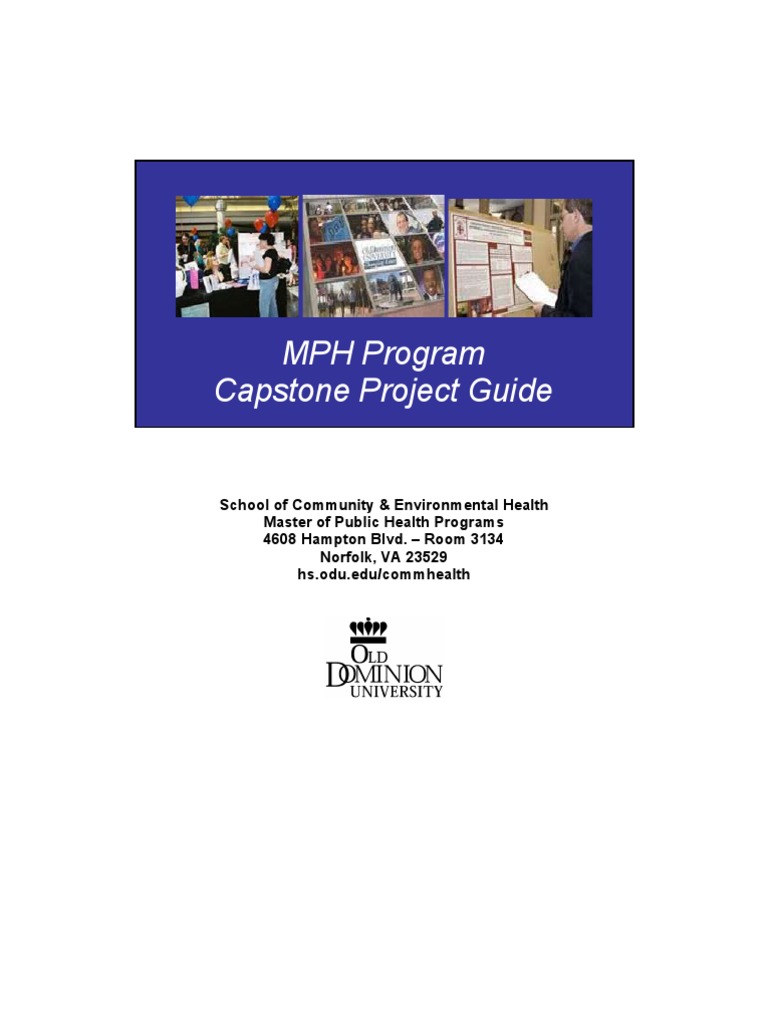 MPH Capstone Guide | PDF | Competence (Human Resources) | Institutional ...