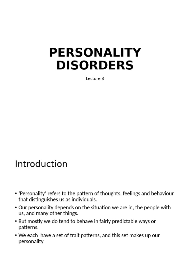 Understanding Personality Disorders | PDF | Personality Disorder ...