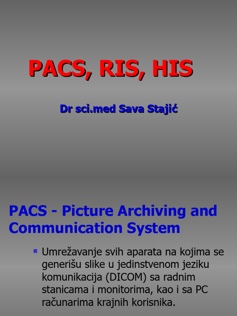 Pacs, Ris, His Vzs | PDF