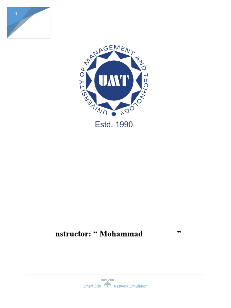Smart City Network Simulation Project | PDF | Computer Network | Router (Computing)