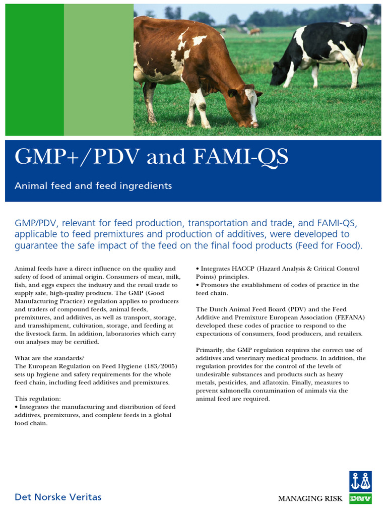 Flyer GMP PDV FAMI-QS tcm109-192310 | PDF | Hazard Analysis And ...