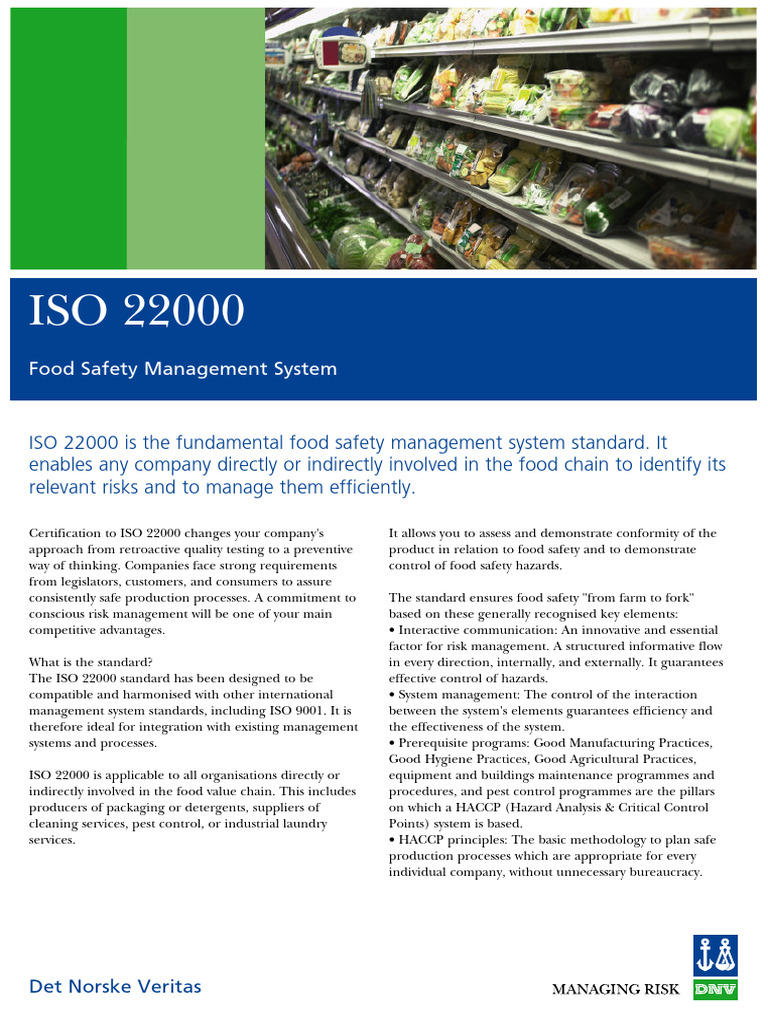 Flyer Iso 22000 tcm109-192312 | PDF | Food Safety | Business