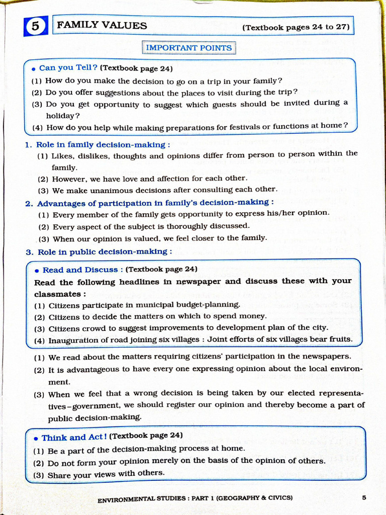 5th Evs 1 Lesson 5 | PDF