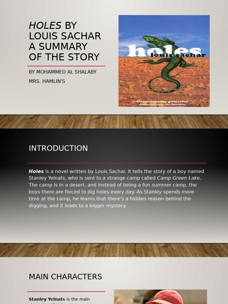 Holes by Louis Sachar | PDF