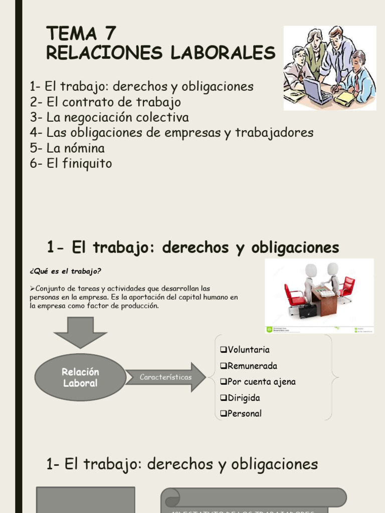 Tema 7 FOPP | PDF | Derecho laboral | Salario