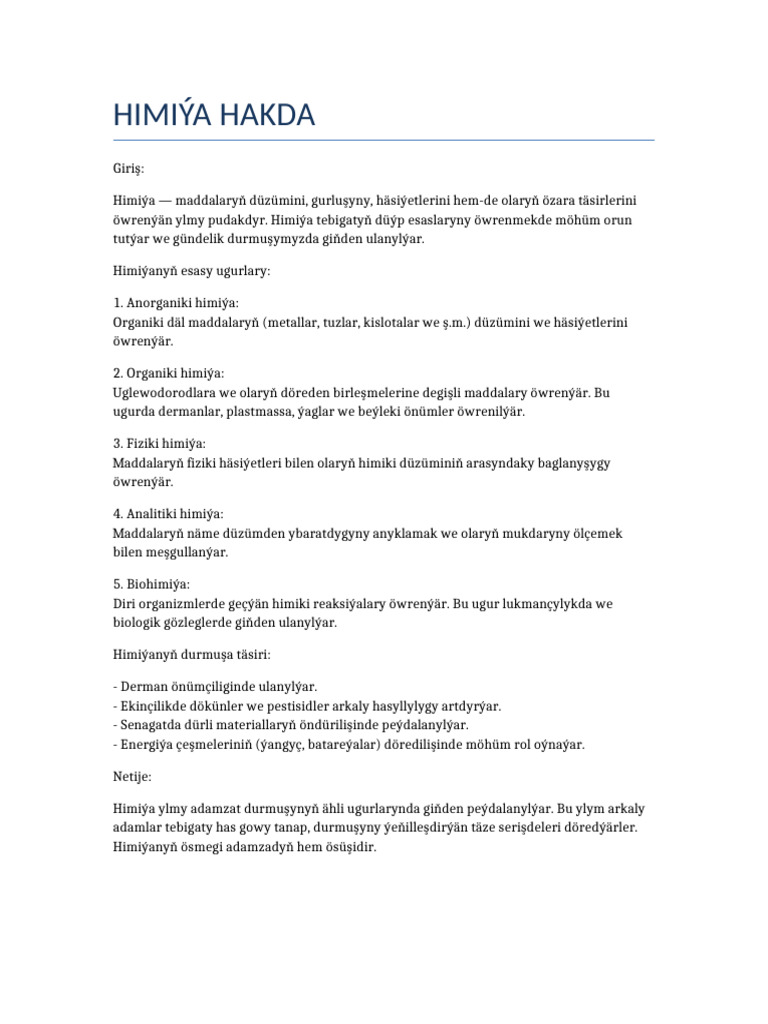 Himiya_Hakda_Referat | PDF