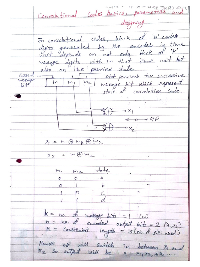 Convolutional Codes | PDF