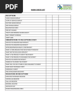 CSSD Checklist | PDF