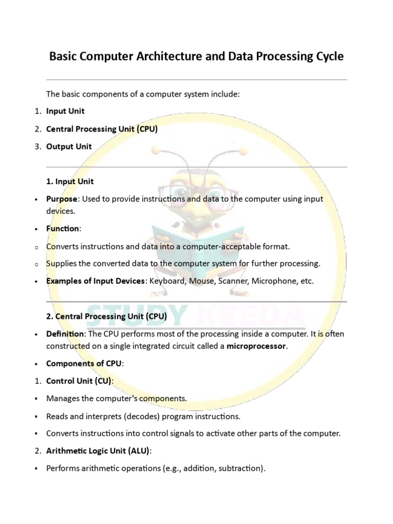Basic Computer Architecture - 50884273 - 2025 - 04 - 13 - 20 - 47 | PDF | Computer Data Storage ...