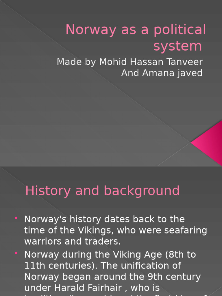 Norway As A Political System | PDF